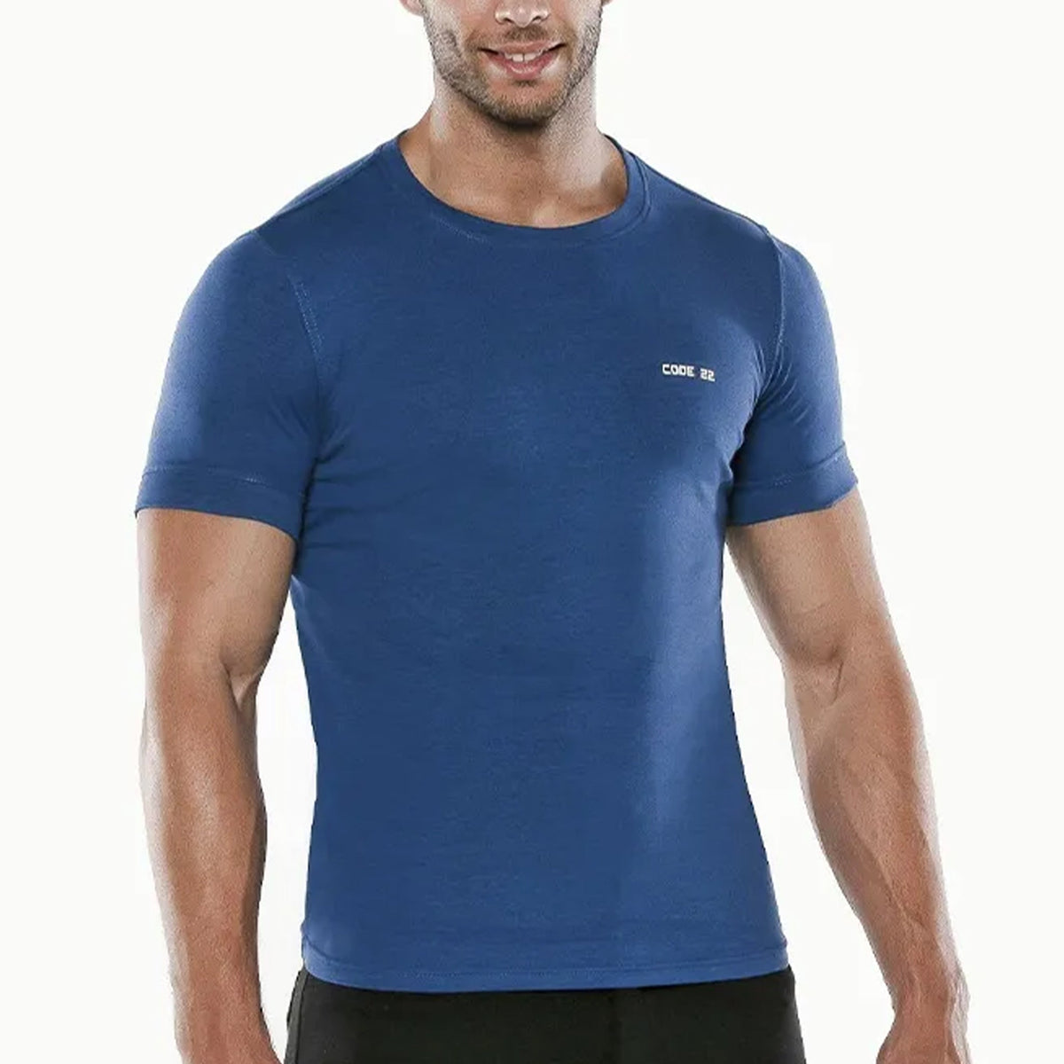 Code 22 Basic T Shirt Navy – FETCH