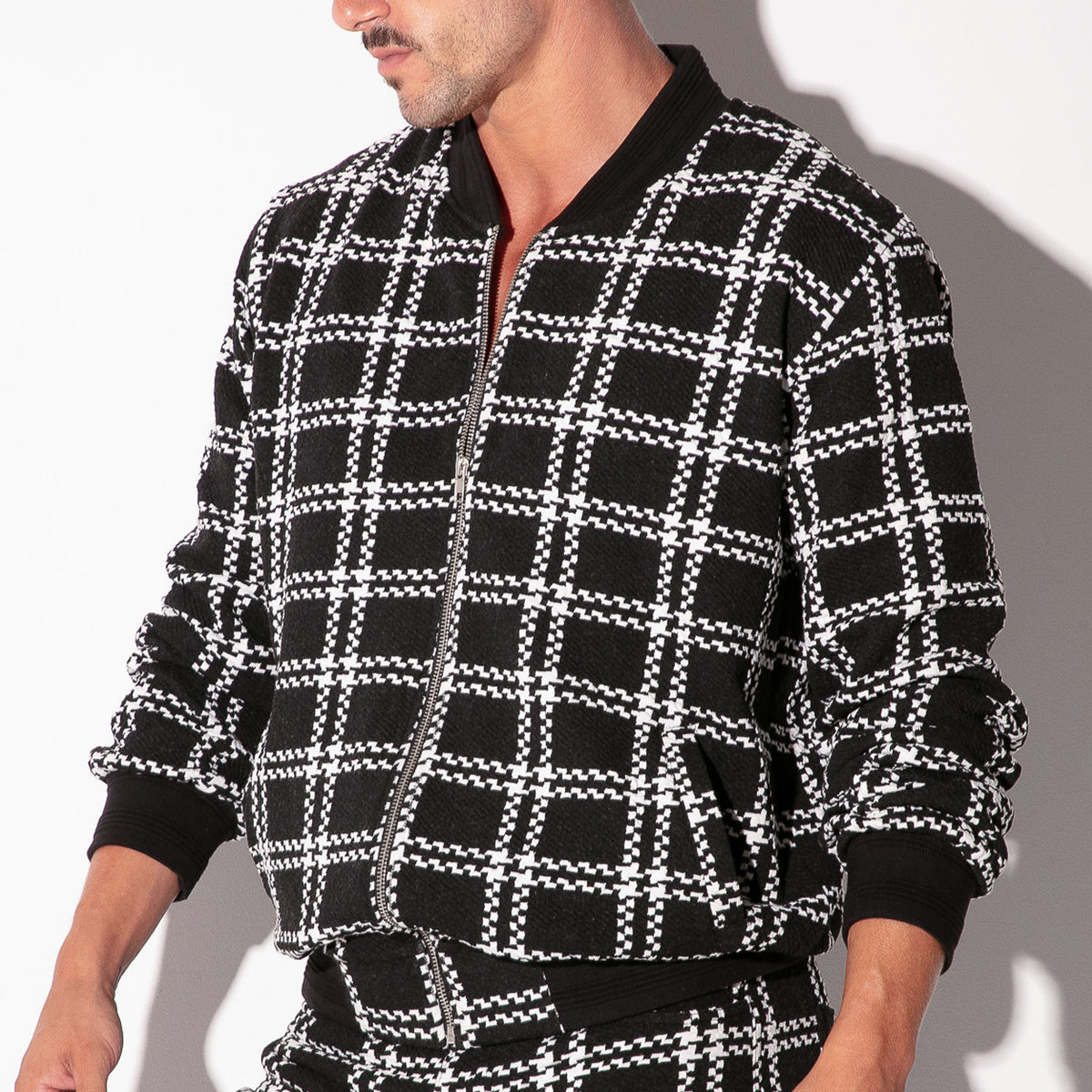 Code 22 Cameron Plaid Jacket Black – FETCH