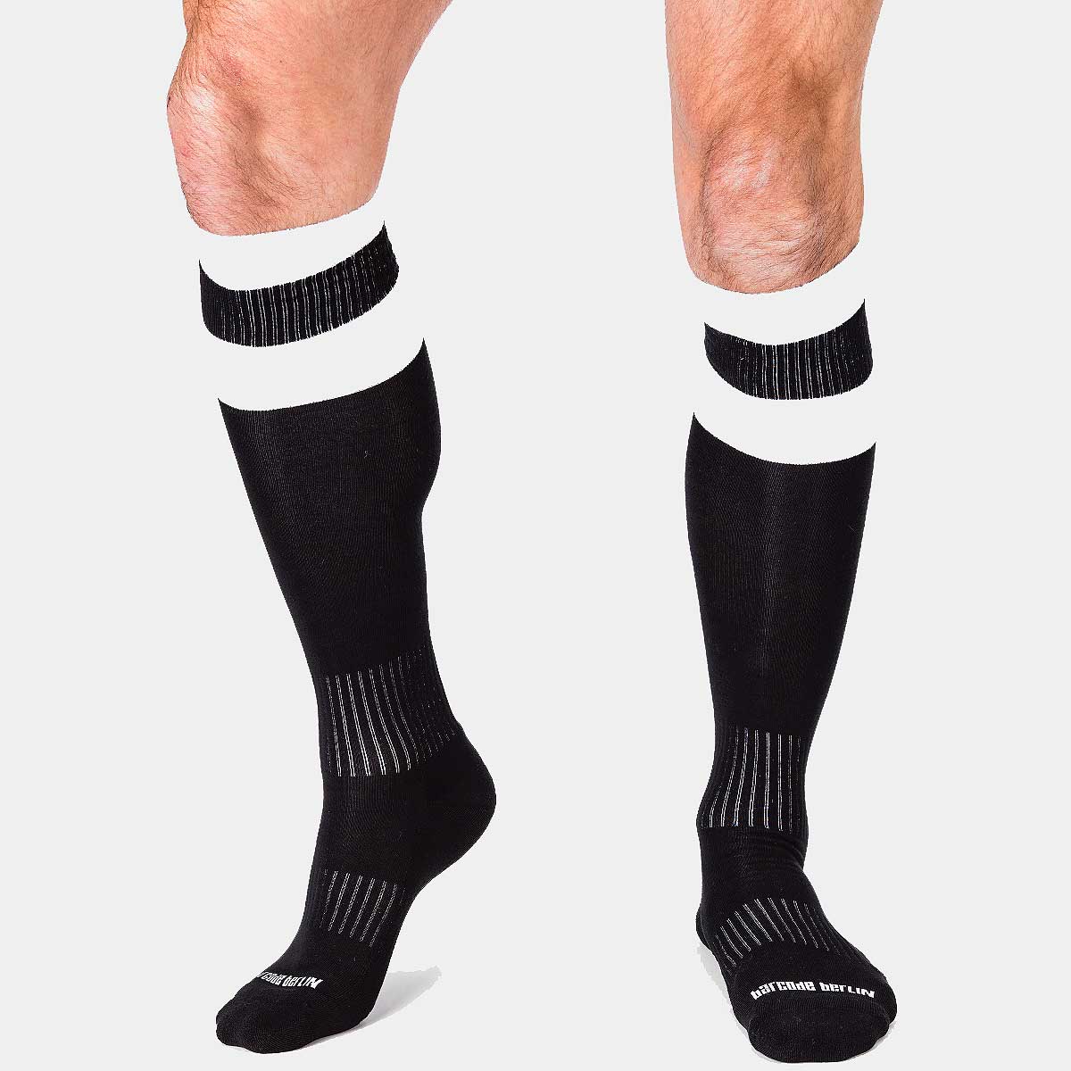 Barcode Berlin Football Socks Black White – FETCH