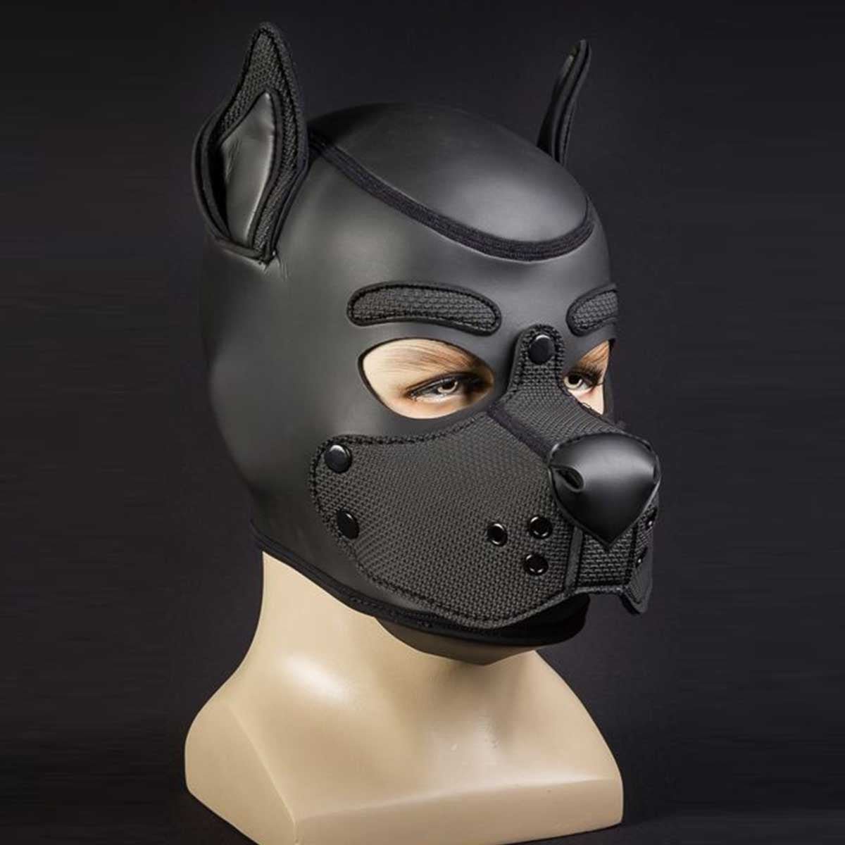 Mr S Leather Neoprene K9 Puppy Hood Black – FETCH